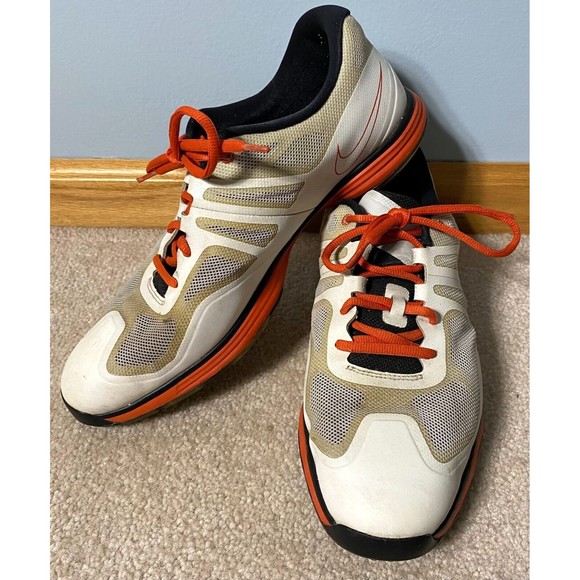 Nike | Shoes | Nike Hyperfuse Lunarlon Orange White Golf Shoes Sneakers ...